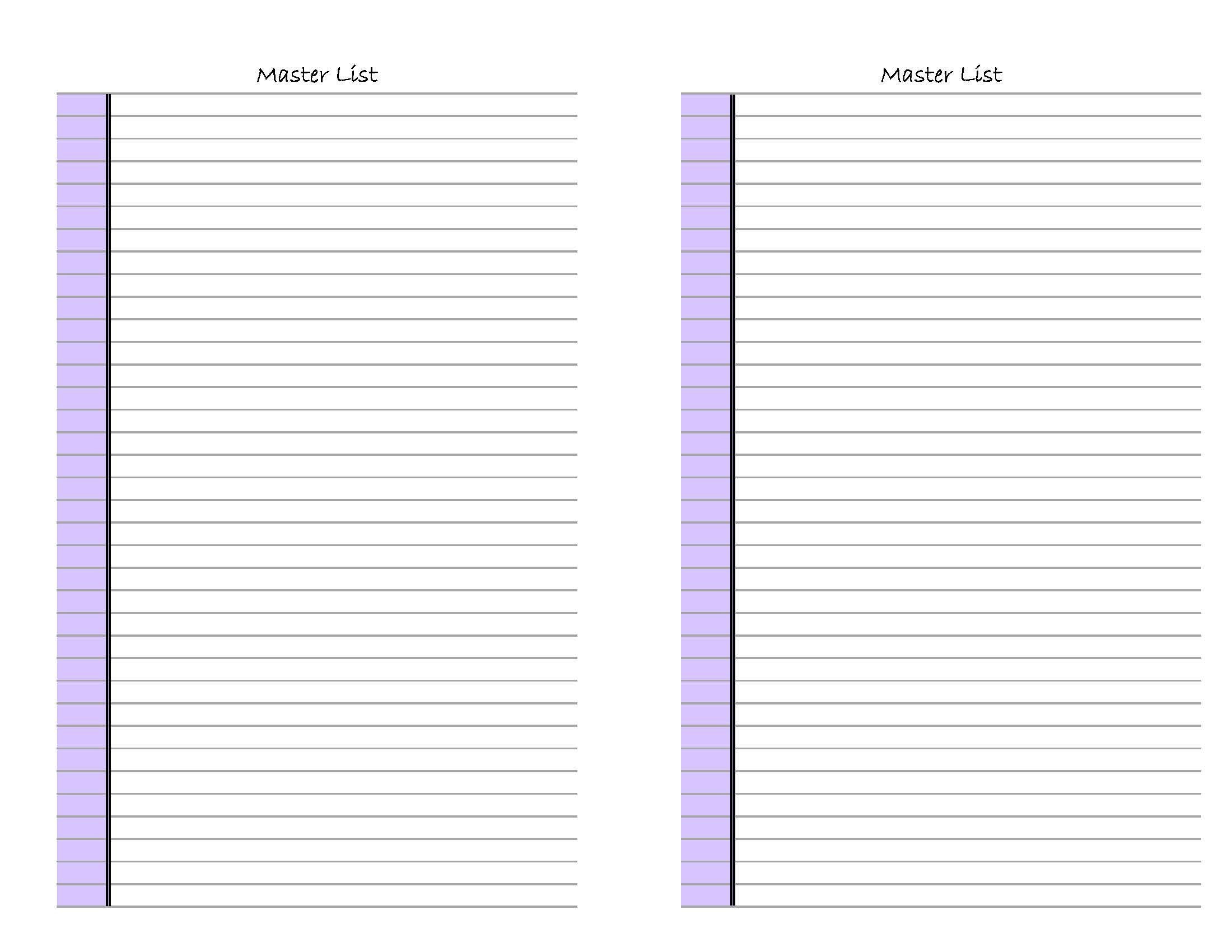 Planner Notes List 5.5 X 8.5 Grocery, School, Bills, to Do ...