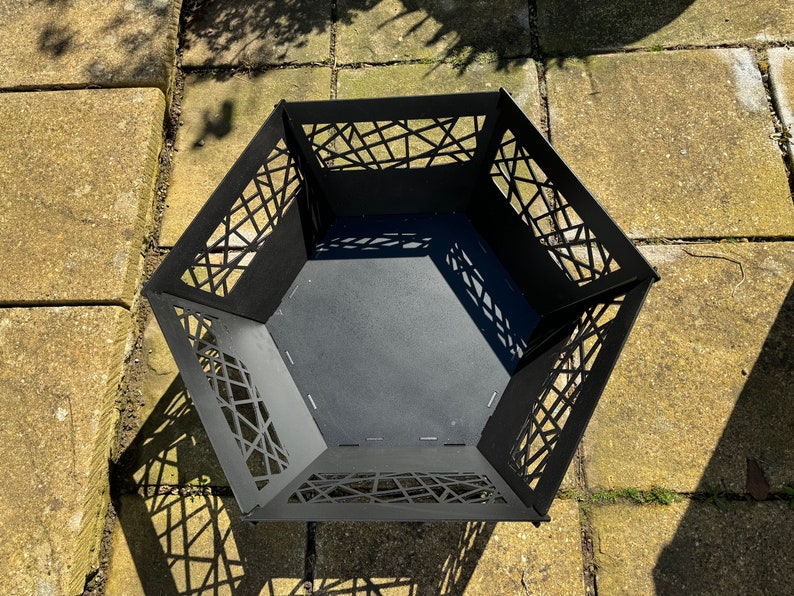 Hexagonal Fire Pit - Flat Pack Fire Pit - Camp Fire - - Etsy UK