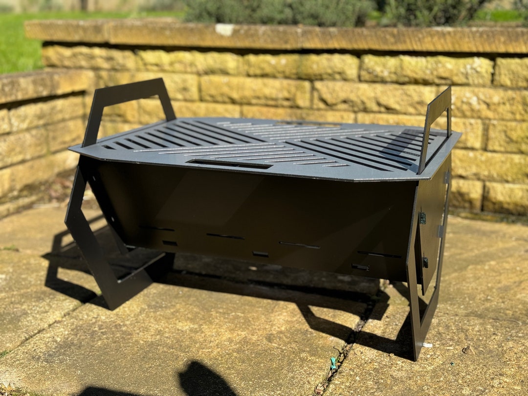 Flat Pack Hexagon BBQ - Camping BBQ - Portable BBQ - Etsy