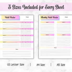 Printable Mental Health Habit Tracker Weekly Routine Tracking Sheets ...