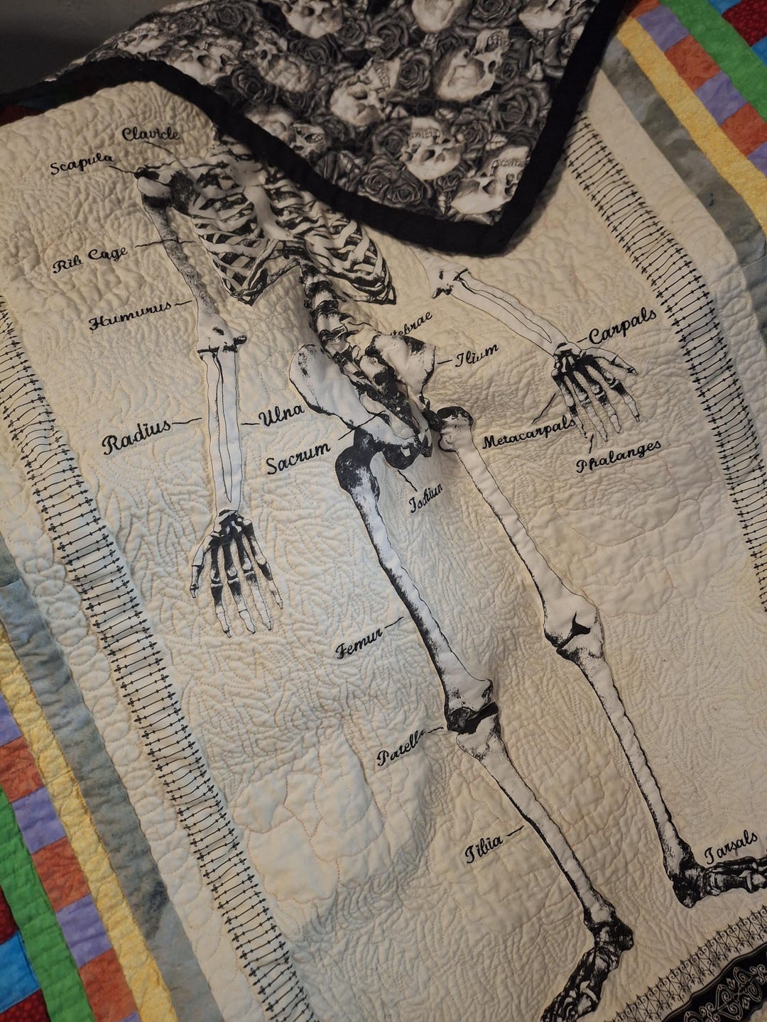 Anatomy Skeleton Quilt - Etsy