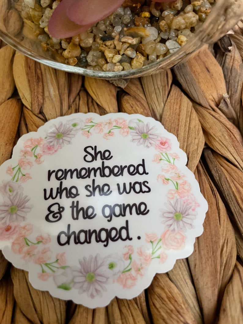 She Remembered Who She Was & the Game Changed Water Resistant - Etsy