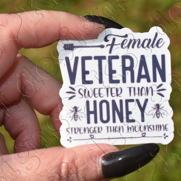 Female Veteran Sticker - Etsy