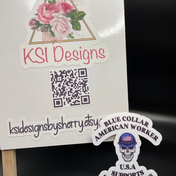 Support Blue Collar Decal - Etsy