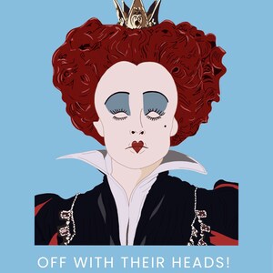The Red Queen Makeup Print - Etsy