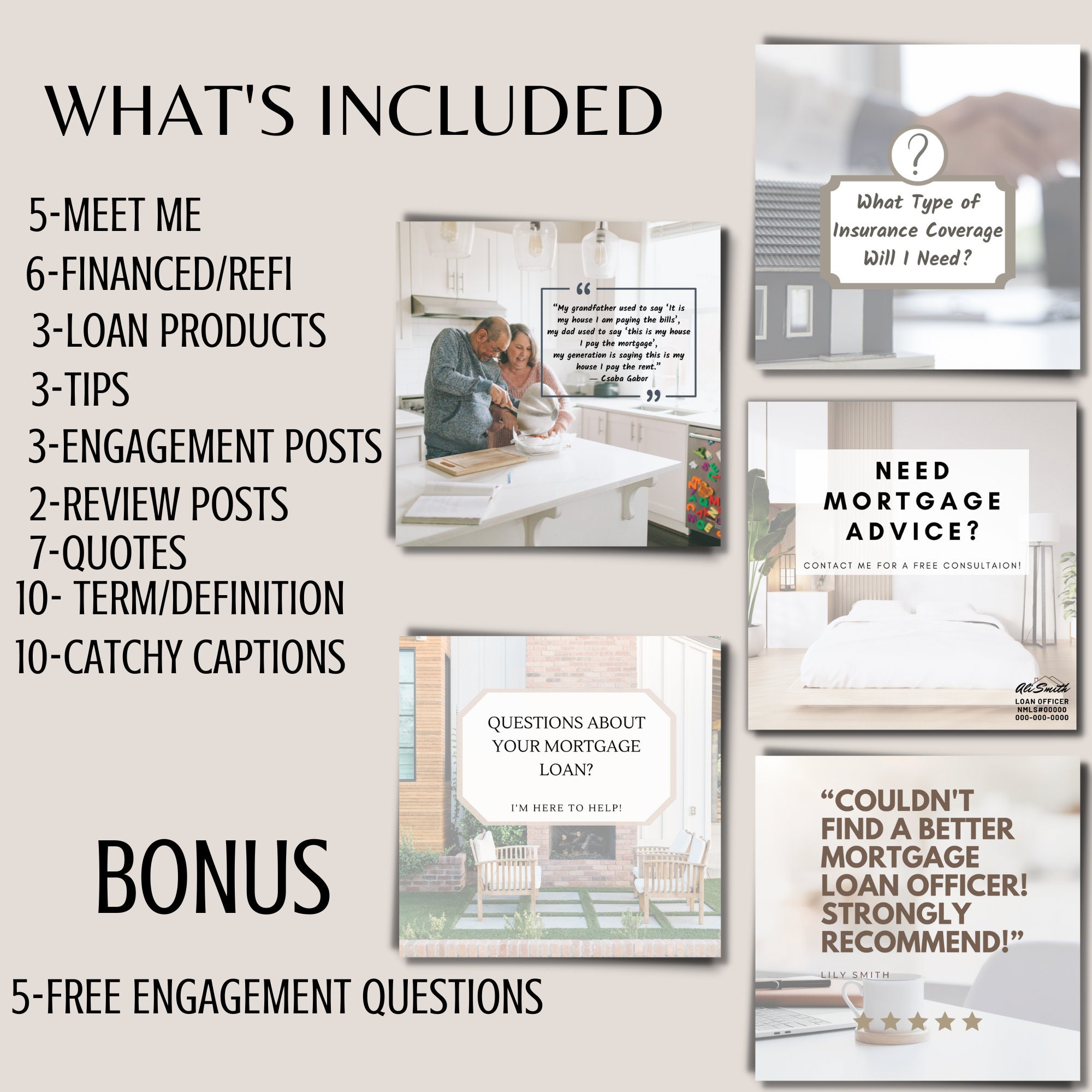 50 Loan Officer Social Media Posts! Loan Officer/ Mortgage Broker ...