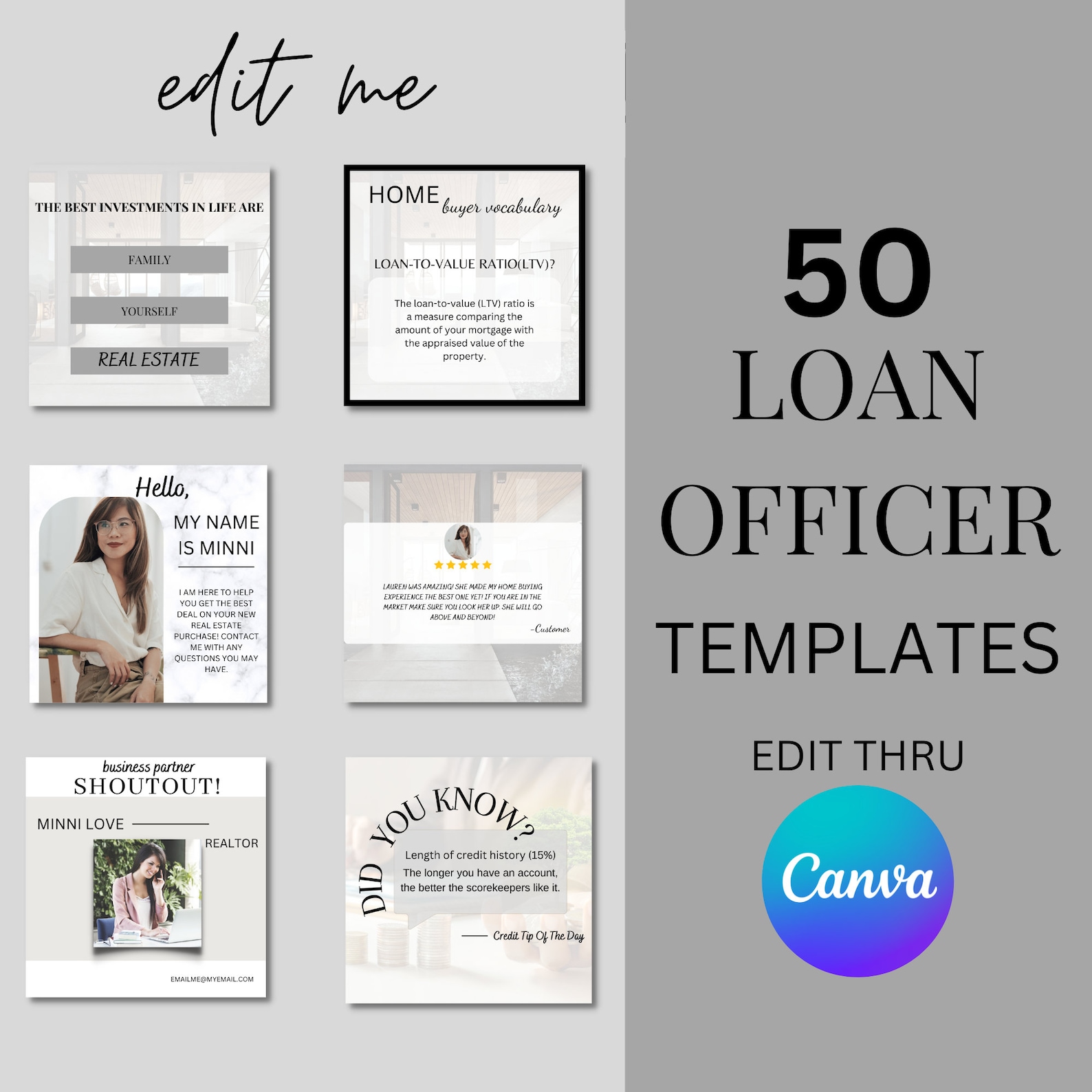 50 Loan Officer Social Media Posts! Loan Officer/ Mortgage Broker ...