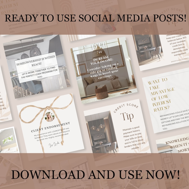 40 Mortgage Loan Officer Social Media Posts! Loan Officer/ Mortgage ...