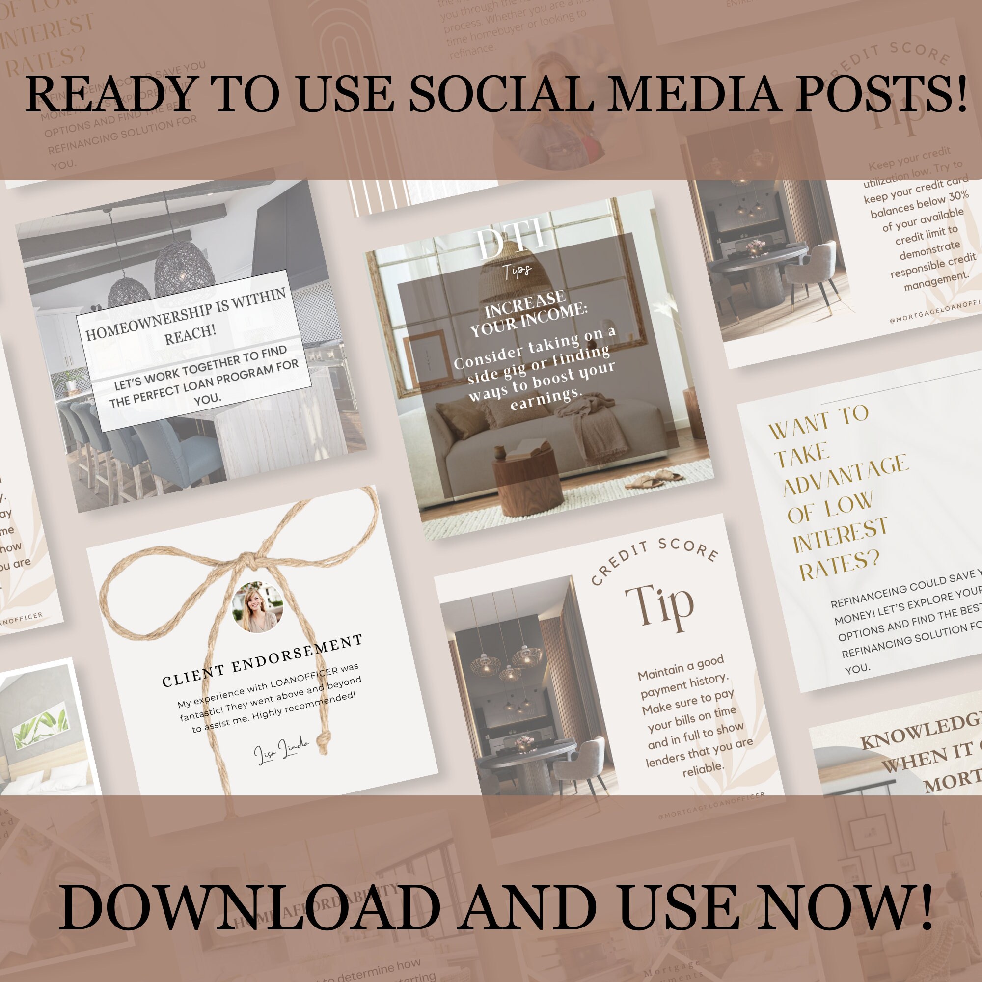 40 Mortgage Loan Officer Social Media Posts! Loan Officer/ Mortgage ...