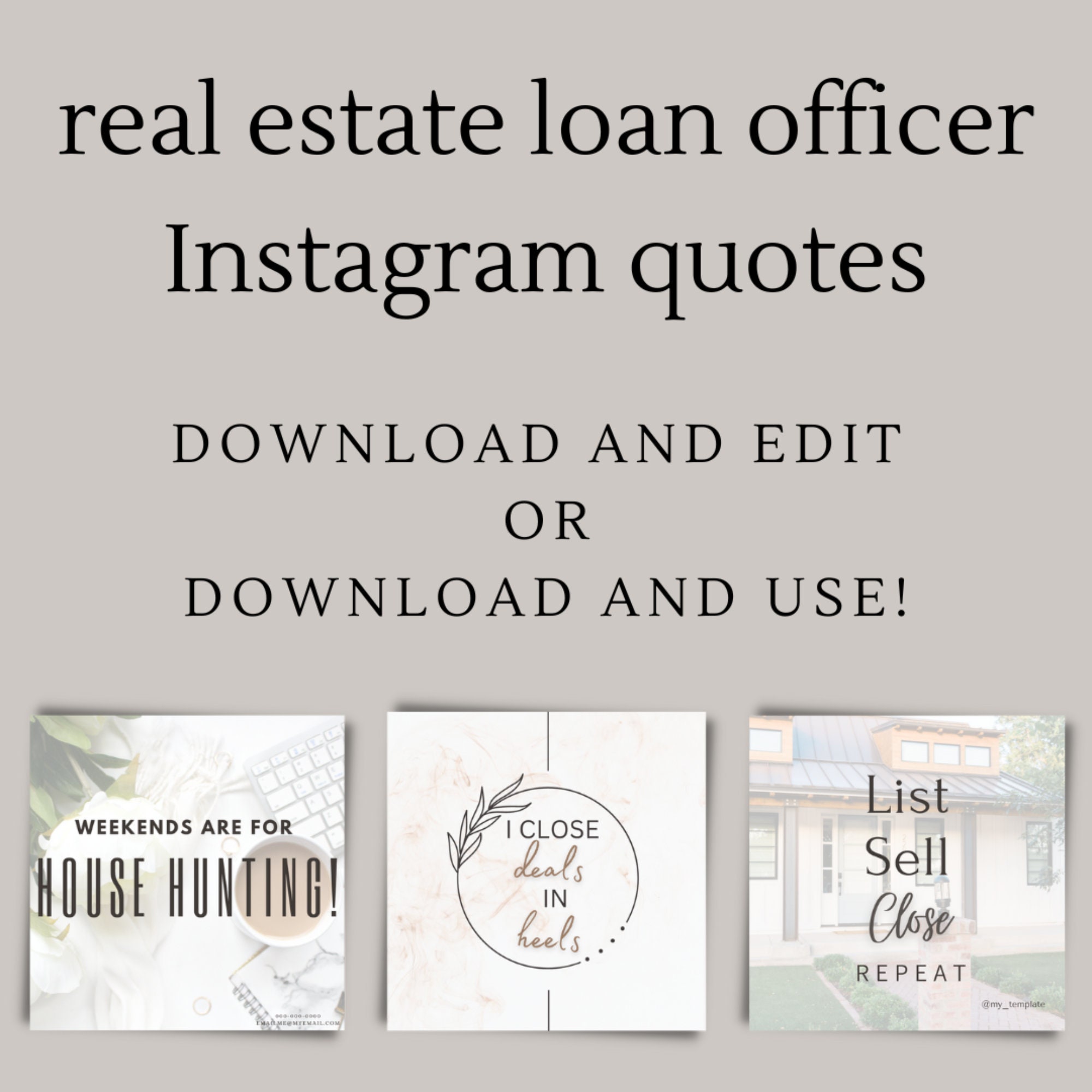 25 Loan Officer Quotes Instagram Templates | 25 Instagram Posts for ...