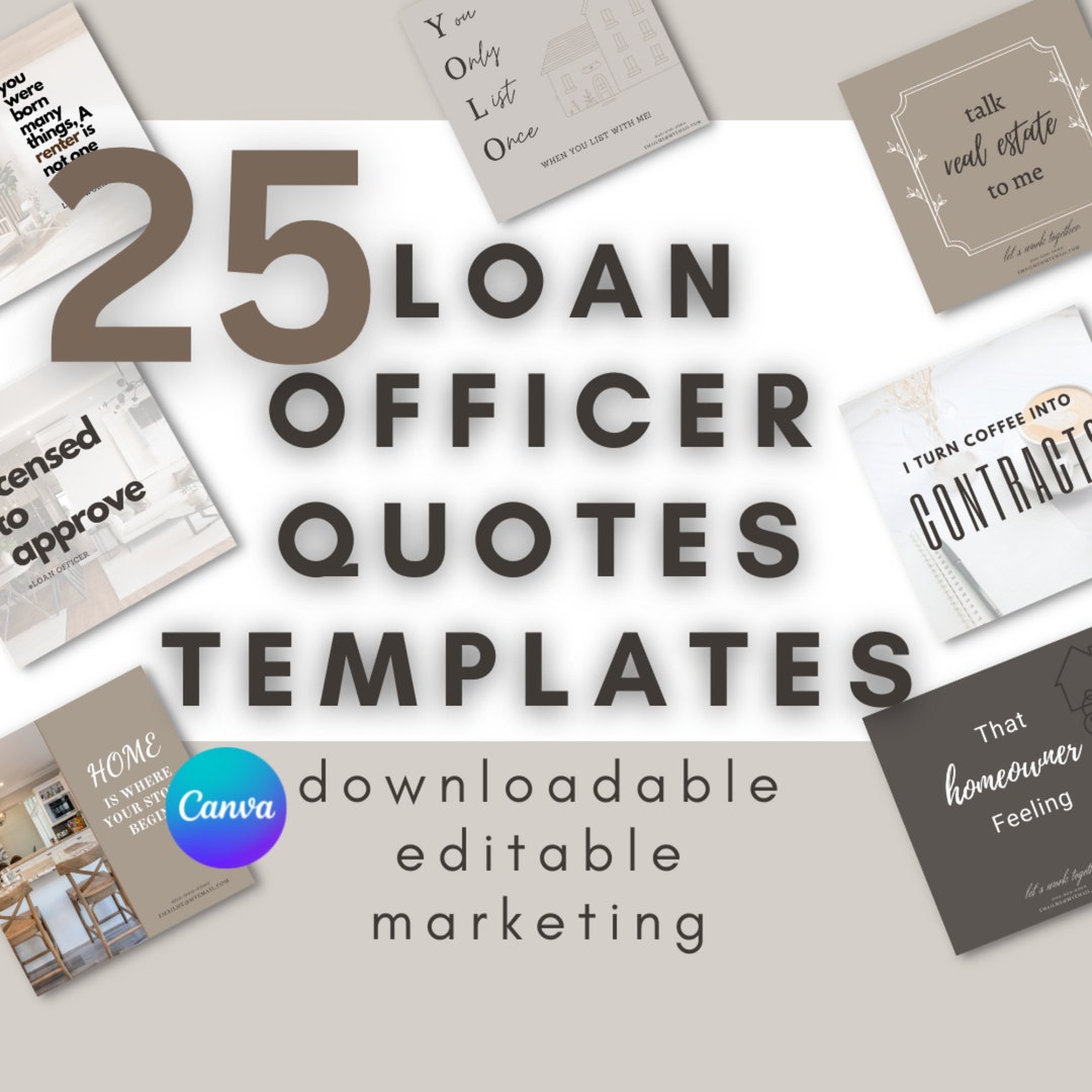 25 Loan Officer Quotes Instagram Templates | 25 Instagram Posts for ...