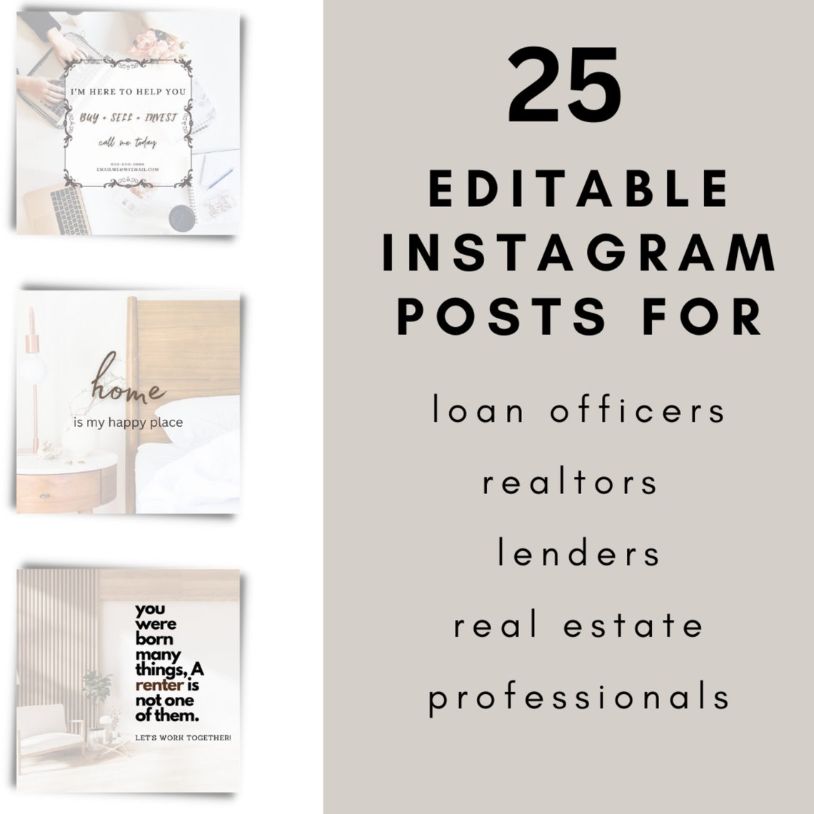 25 Loan Officer Quotes Instagram Templates | 25 Instagram Posts for ...