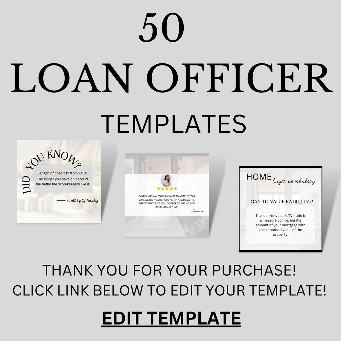 50 Loan Officer Social Media Posts! Loan Officer/ Mortgage Broker ...