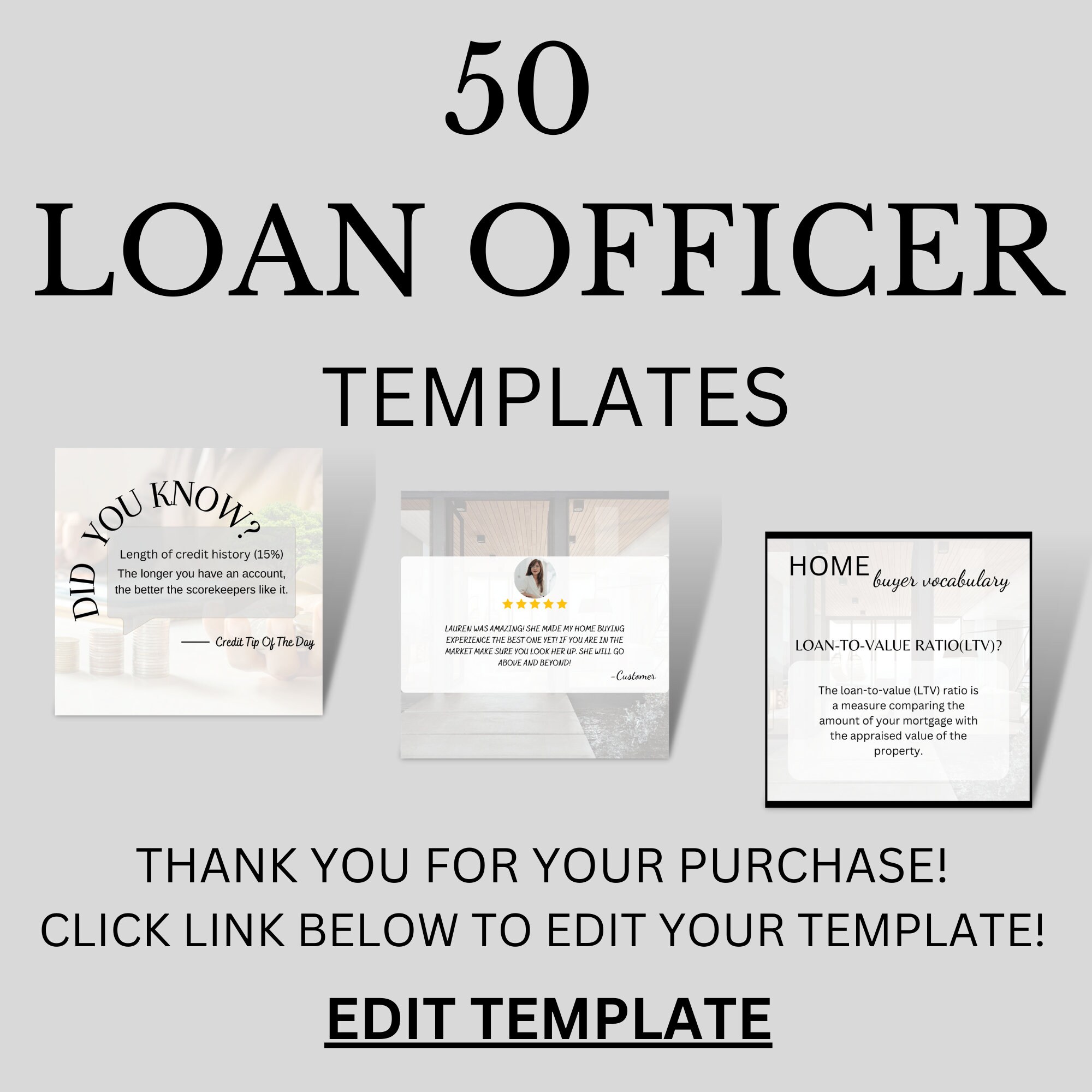 50 Loan Officer Social Media Posts! Loan Officer/ Mortgage Broker ...