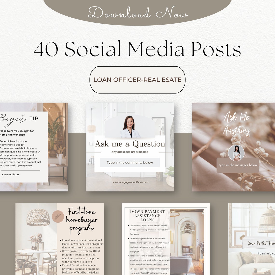 40 Mortgage Loan Officer Social Media Posts! Loan Officer/ Mortgage ...