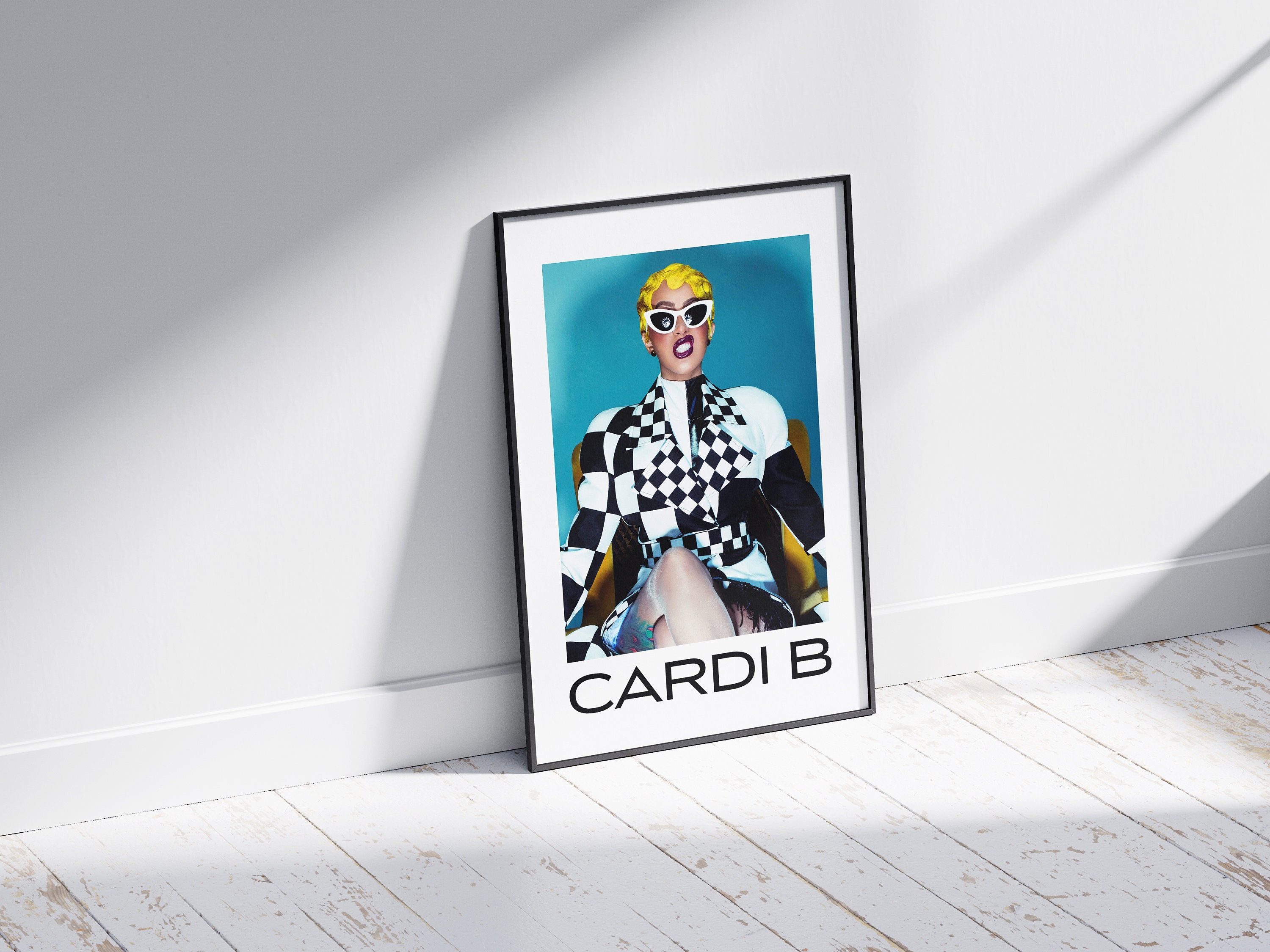 Cardi B Poster, Cardi B Wall Art, Rapper Poster sold by Cut abovBinding ...