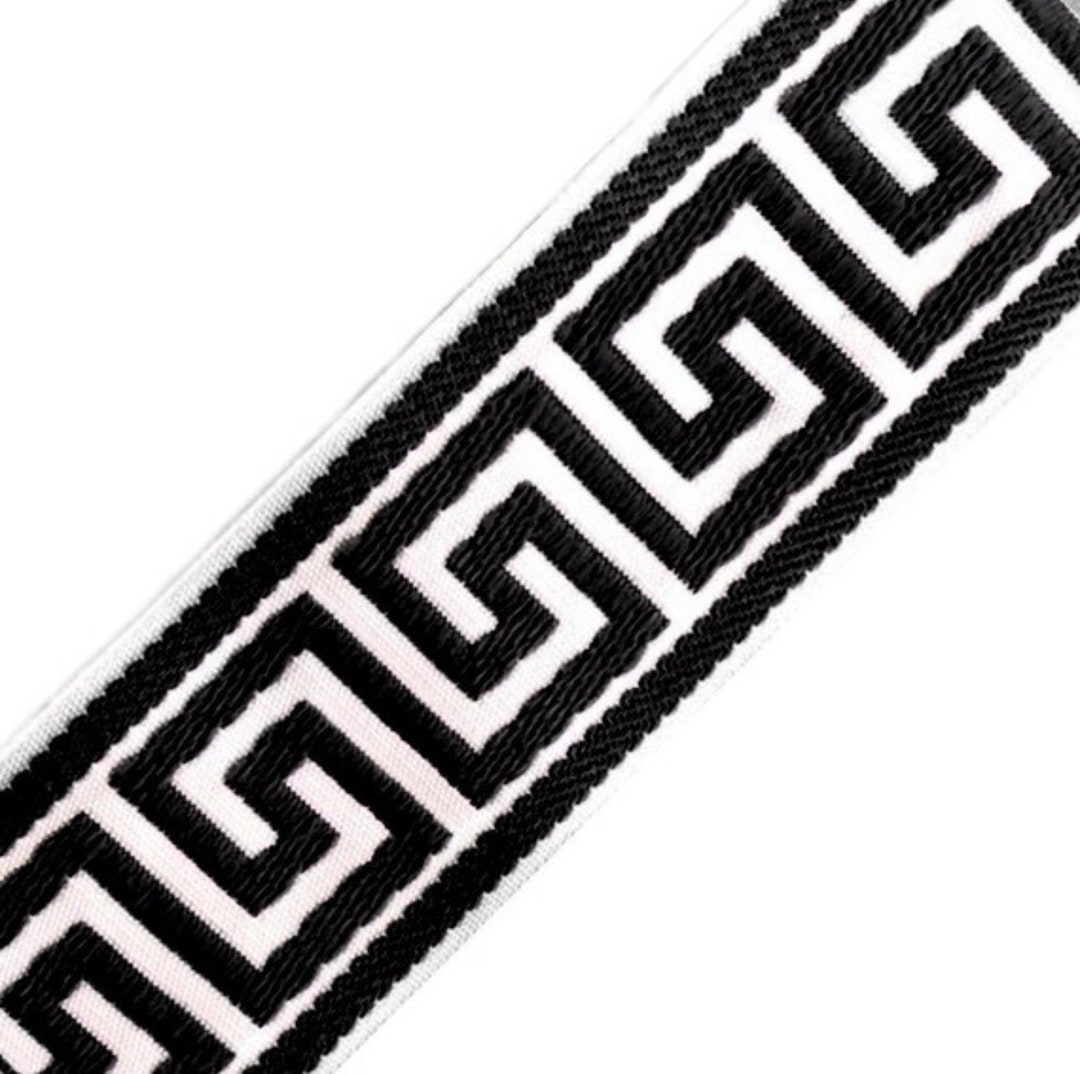 Designer Trim by the Yard Athena Geometric Jacquard 2.15” Drapery Craft ...