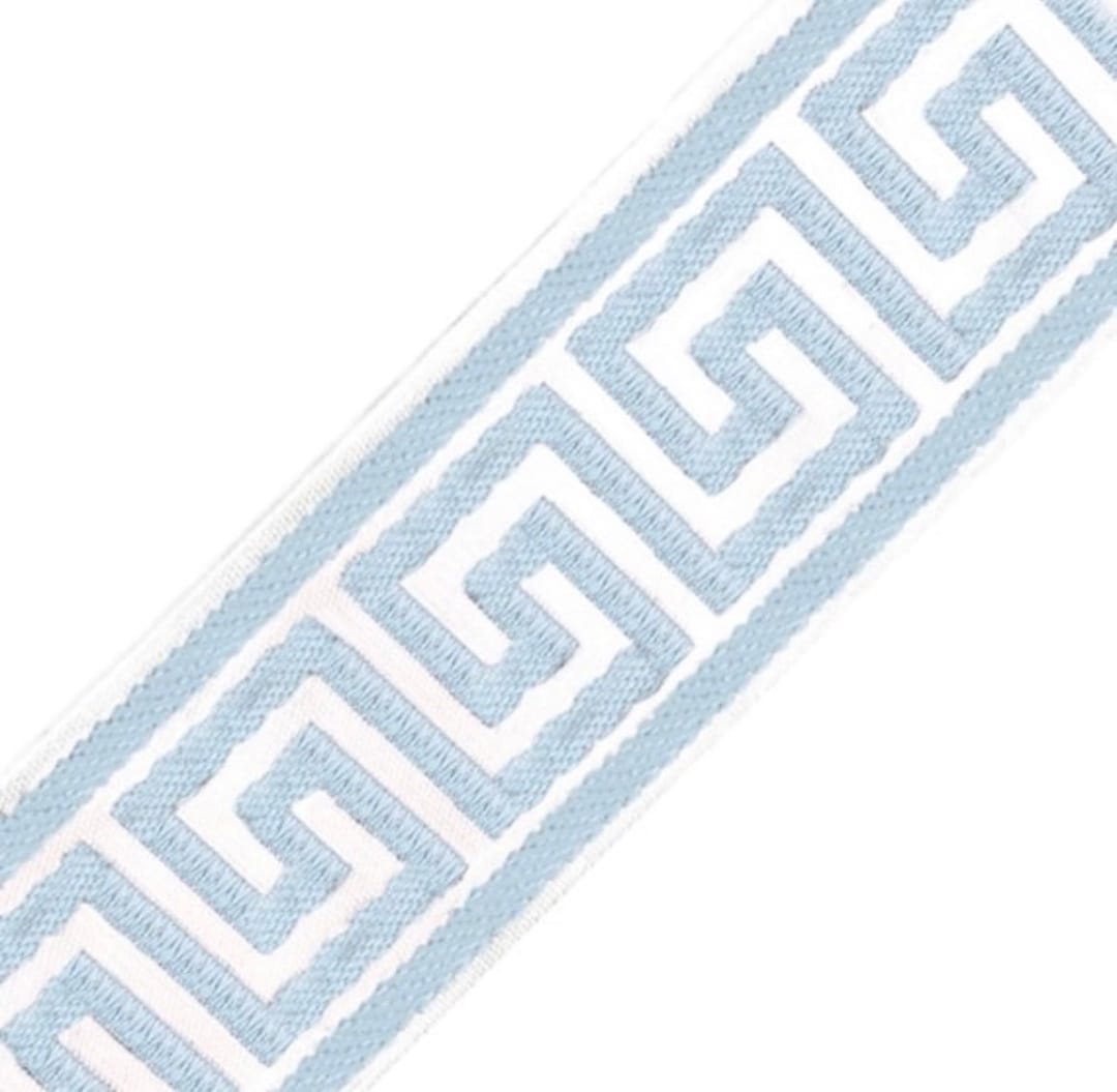 Designer Trim by the Yard Greek Key Athena Geometric Jacquard 2.15 ...