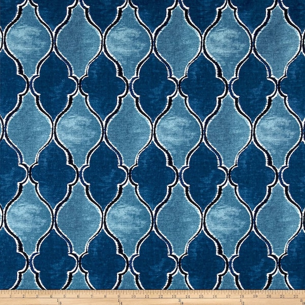 Blue Print Roman Shade - Etsy