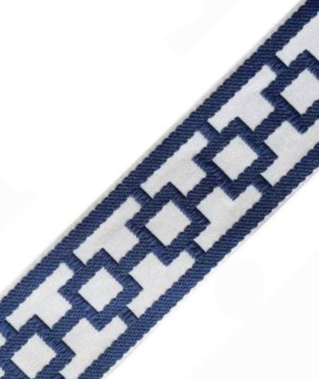 Designer Trim by the Yard Caroline Geometric Jacquard 2.15” Drapery ...