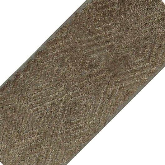 Designer Trim by the Yard Diamond Print Cut Velvet 4.75 XL Solid Taupe ...