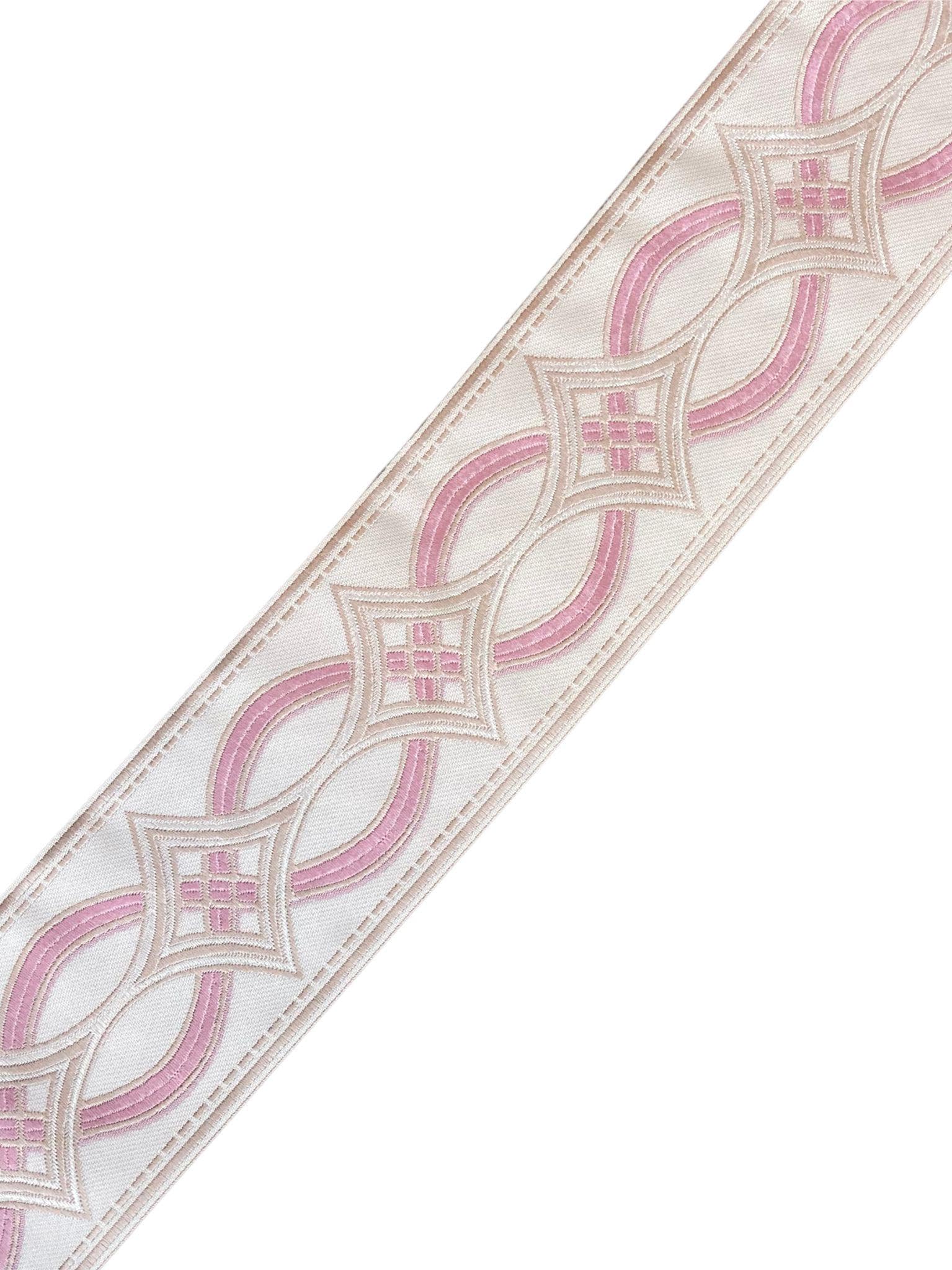Designer Trim by the Yard Tape Chain Link 3.5 Silk Blush Pink ...