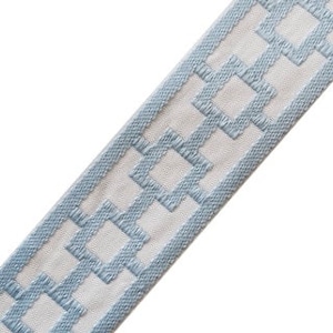 Designer Trim by the Yard Caroline Geometric Jacquard 2.15” Drapery ...