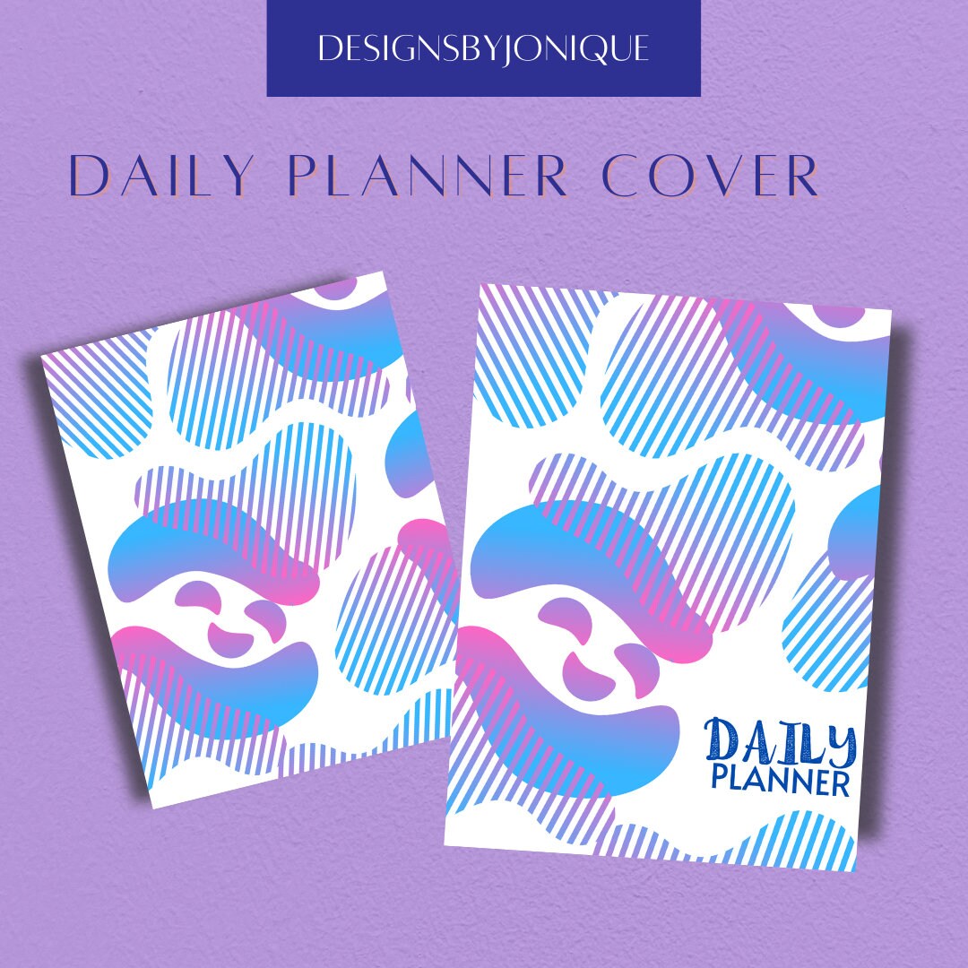 Digital Planner Cover, Printable Daily Planner Cover, Planner Cover ...