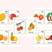 Learning Cards Toddler Montessori, Fruit Vegetables Cards, Montessori ...