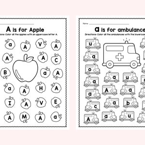 Letter Recognition Worksheet, Preschool Alphabet Printable, Find the ...