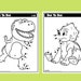 20 Printable Dinosaurs Dot to Dot Coloring Pages, Activities for Kids ...