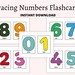 Number Flashcards 0-9, Numbers Flashcards, Learn to Count, Montessori ...