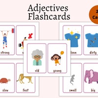 40 Printable Opposites Matching Flashcards,opposite Adjectives, Pairing ...