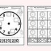 Telling Time Printables Clock Worksheets Learning Activity - Etsy
