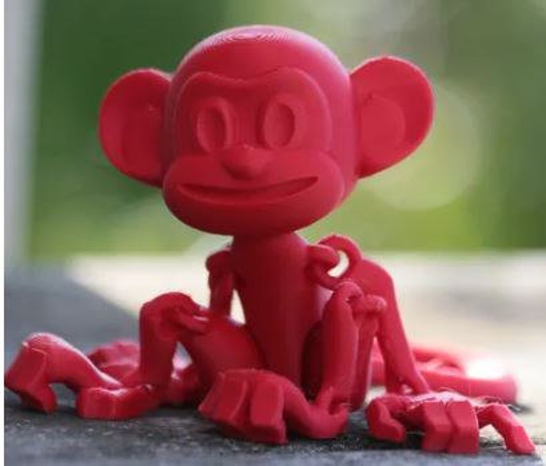 Flexi Monkey STL Model STL Figure 3D Printable Model STL - Etsy