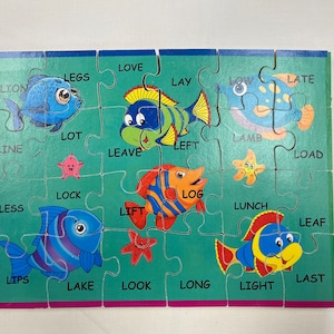 Wood Puzzle Articulation Therapy Speech Therapy Early Childhood - Etsy