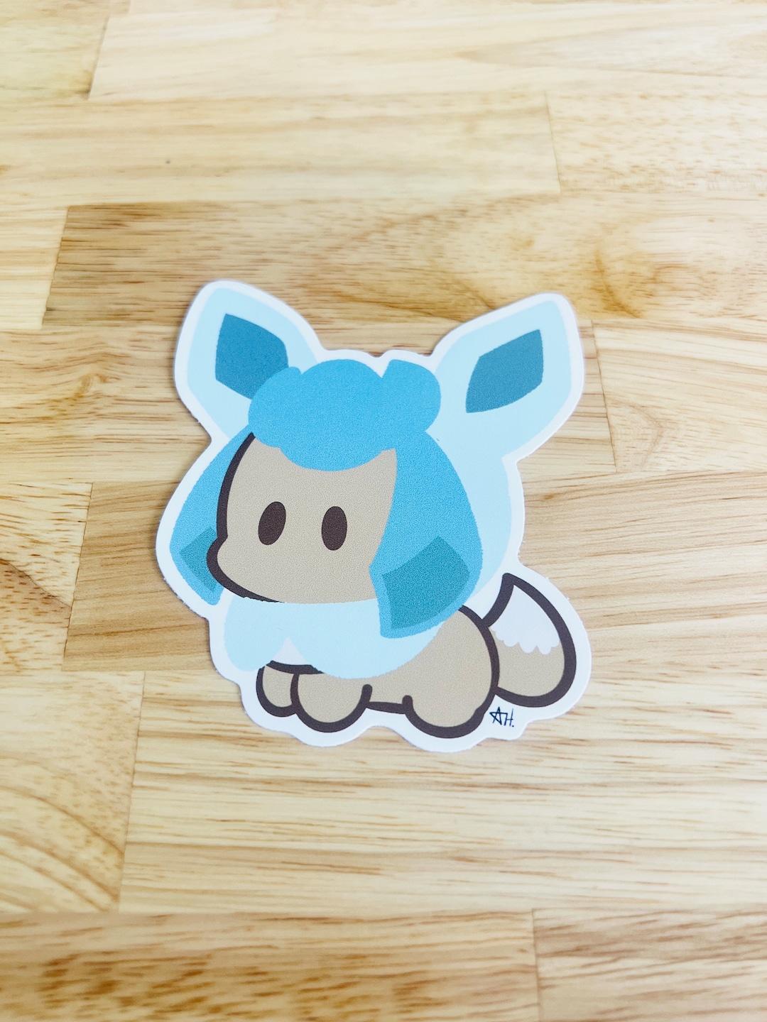 Pokémon Eevee Wearing Glaceon Poncho Vinyl Sticker 4” - Etsy