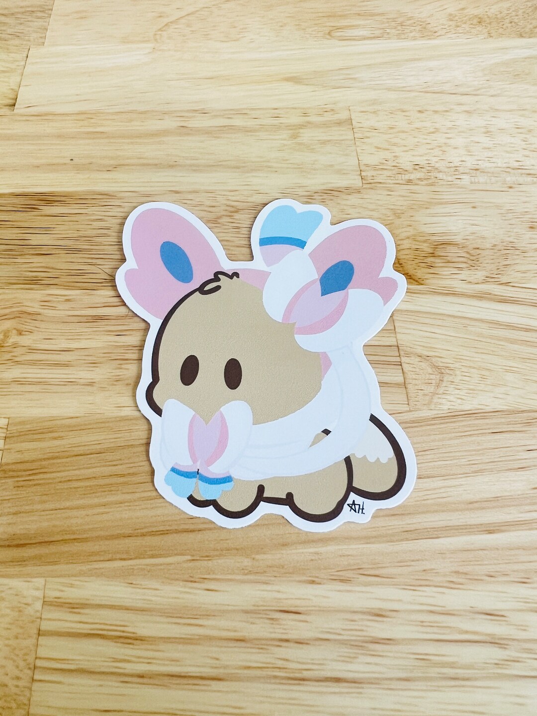 Pokémon Eevee Wearing Sylveon Poncho Vinyl Sticker 4 - Etsy