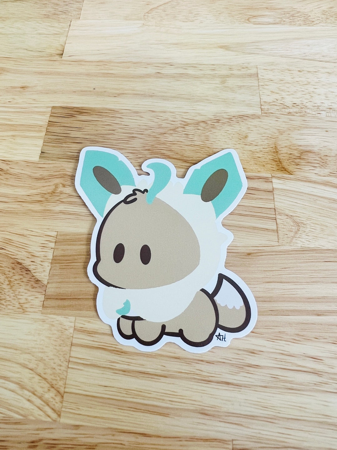 Pokémon Eevee Wearing Leafeon Poncho Vinyl Sticker 4 - Etsy