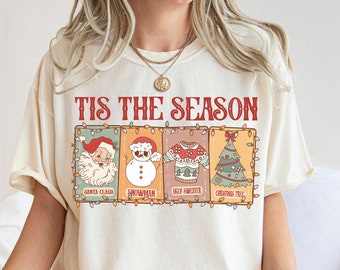 Tis the Season PNG Retro Christmas Checkered Christmas - Etsy
