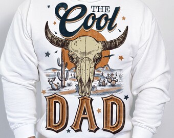 The Cool Dad Png, Western Dad Sublimation, Western the Cool Dad, Happy ...