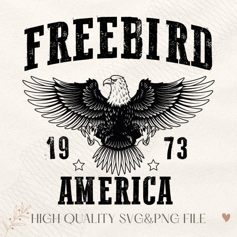 Free Bird America Svg, Eagle Svg, Rock & Roll Tshirt Designs, Classic ...