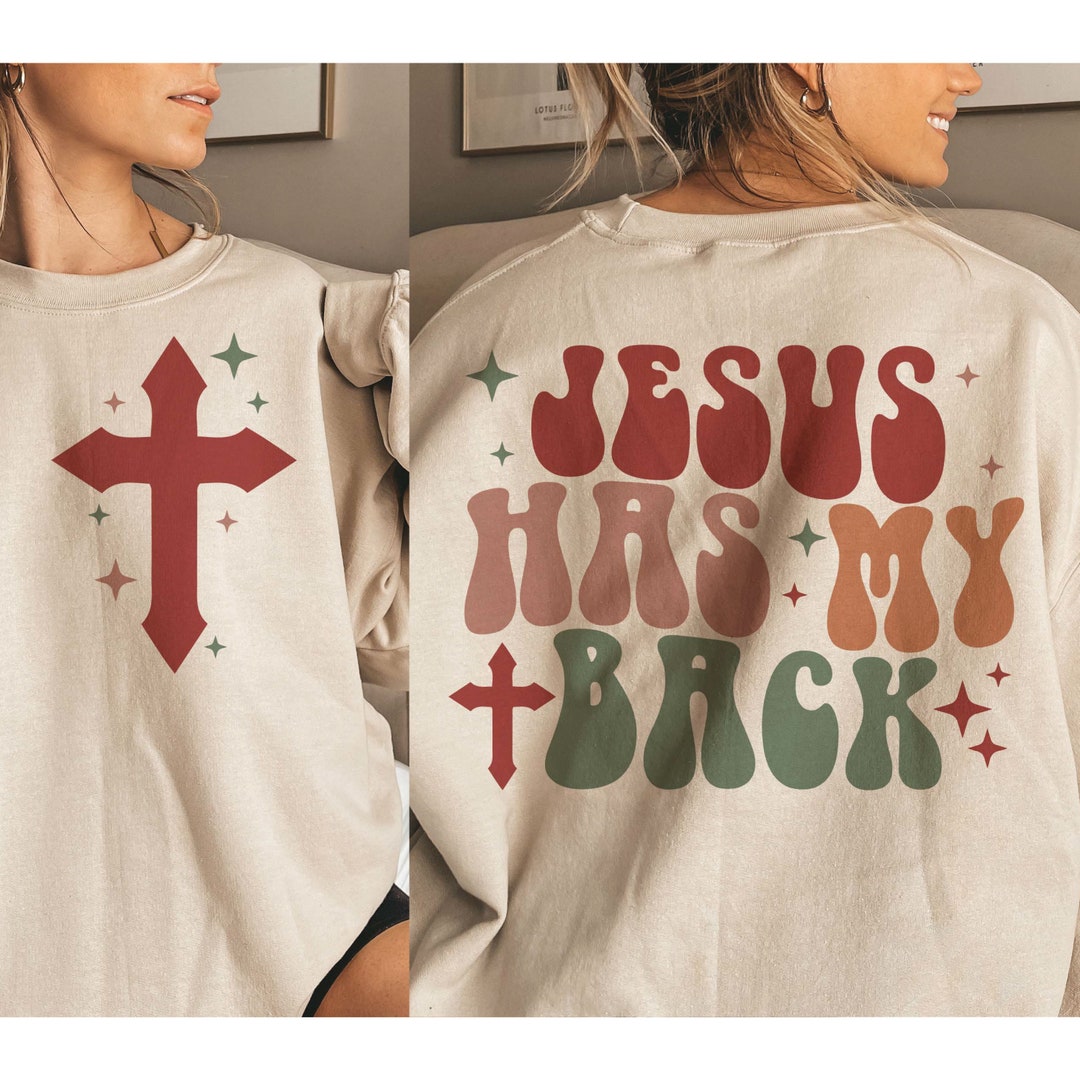 Jesus Has My Back Front and Back Svg PNG File, Digital Download ...