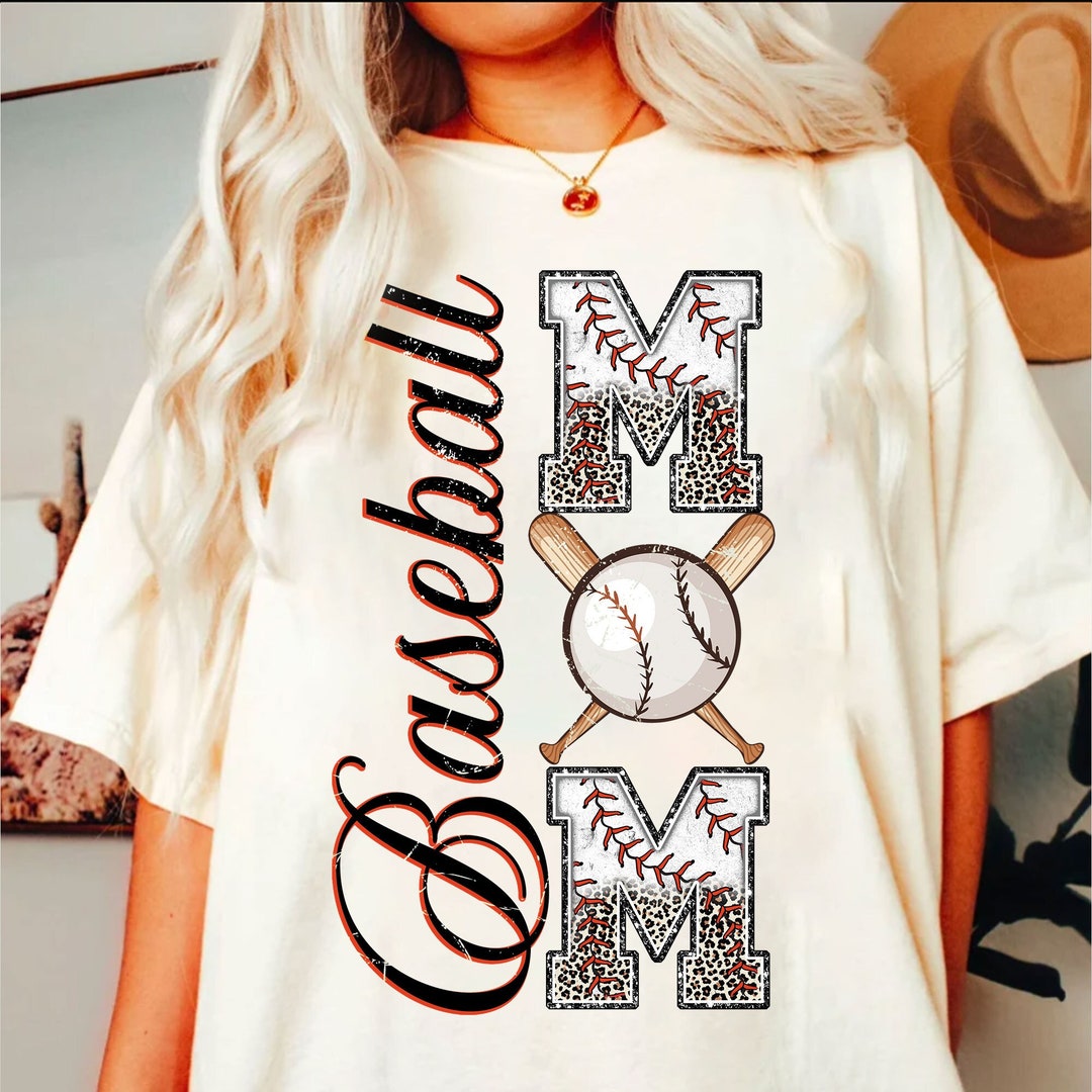 Baseball Mom Png, Baseball Mama Shirt,leopard Shirt Print,trendy ...