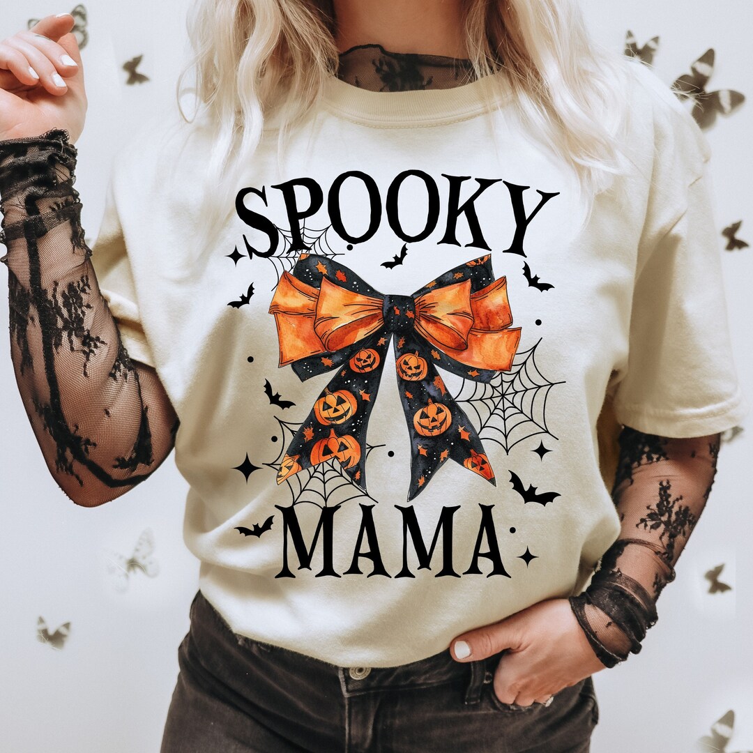 Spooky Mama Png, Coquette Halloween Png, Spooky Season Png, Retro ...