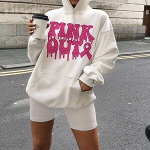 Pink Out Drip Breast Cancer PNG, Glitter Breast Cancer Awareness Png ...