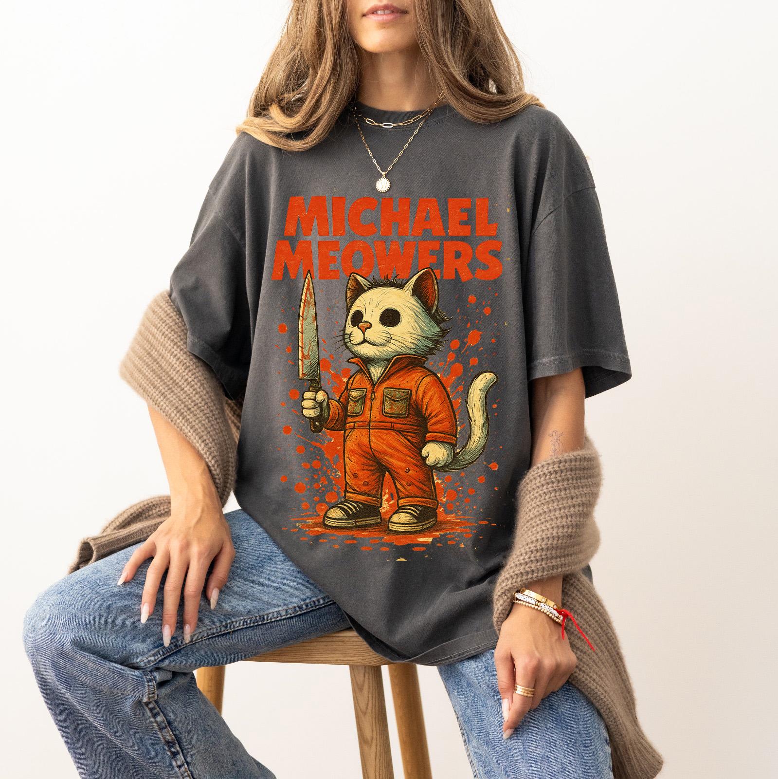Michael Meowers Funny Horror Cat PNG – Scary Halloween Slasher Kitty ...