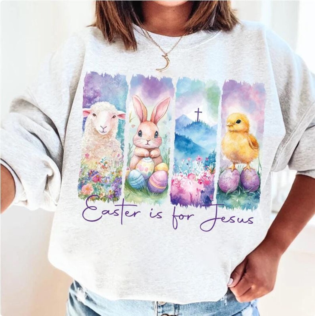Easter is for Jesus PNG, Retro Easter Png, Matthew 28:6 Christian ...
