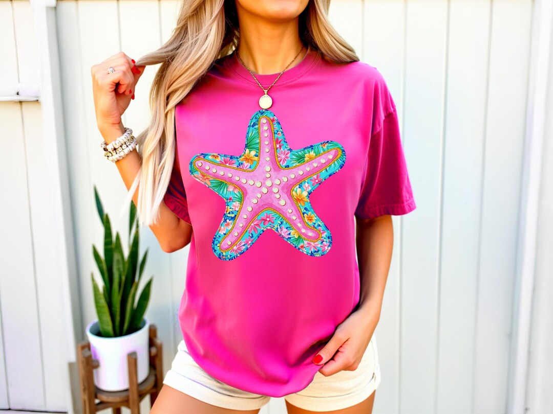 Starfish PNG Beach Coastal Hawaii Preppy Beach Digital Design Cute ...