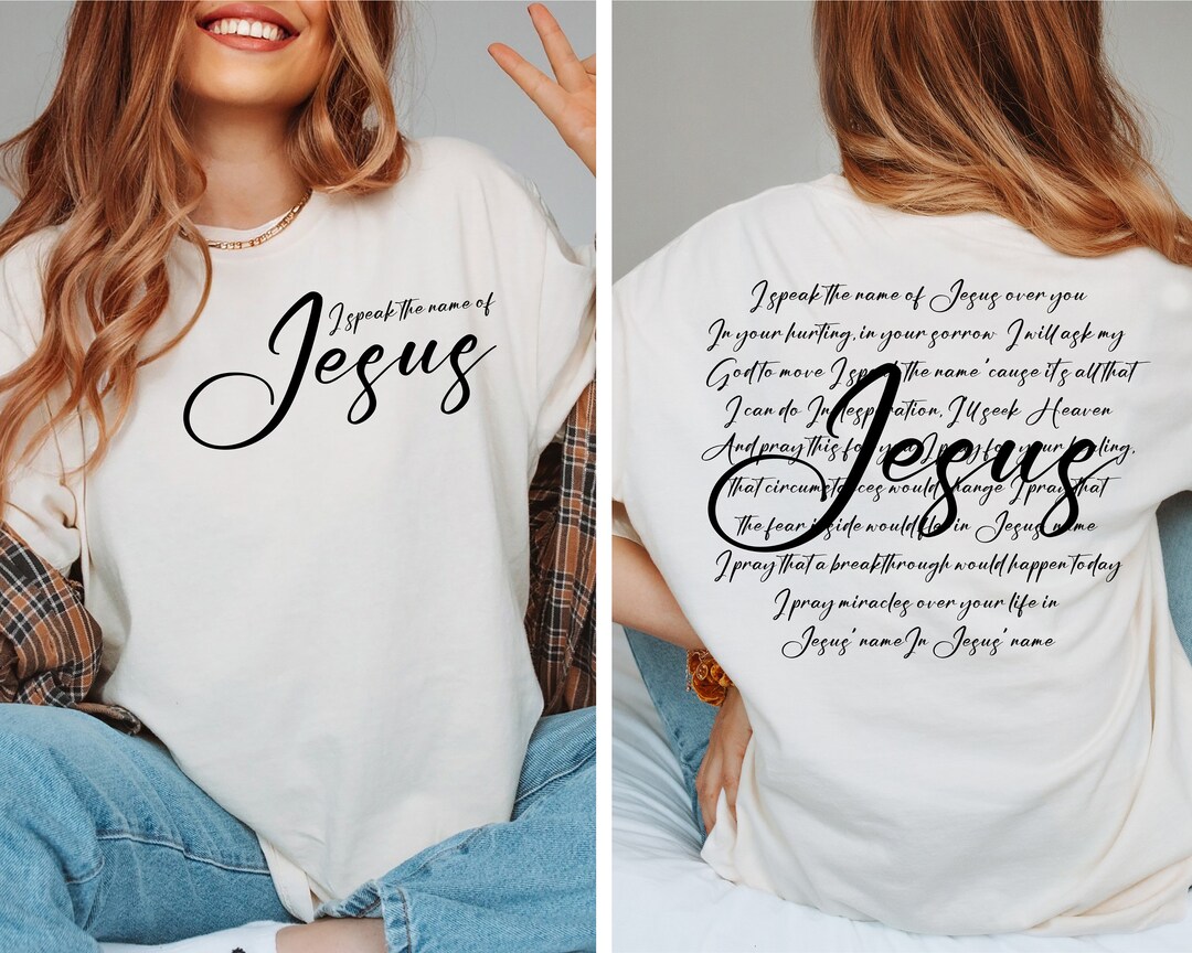 I Speak the Name of Jesus SVG PNG, Religious Svg, Christian Svg, Jesus ...